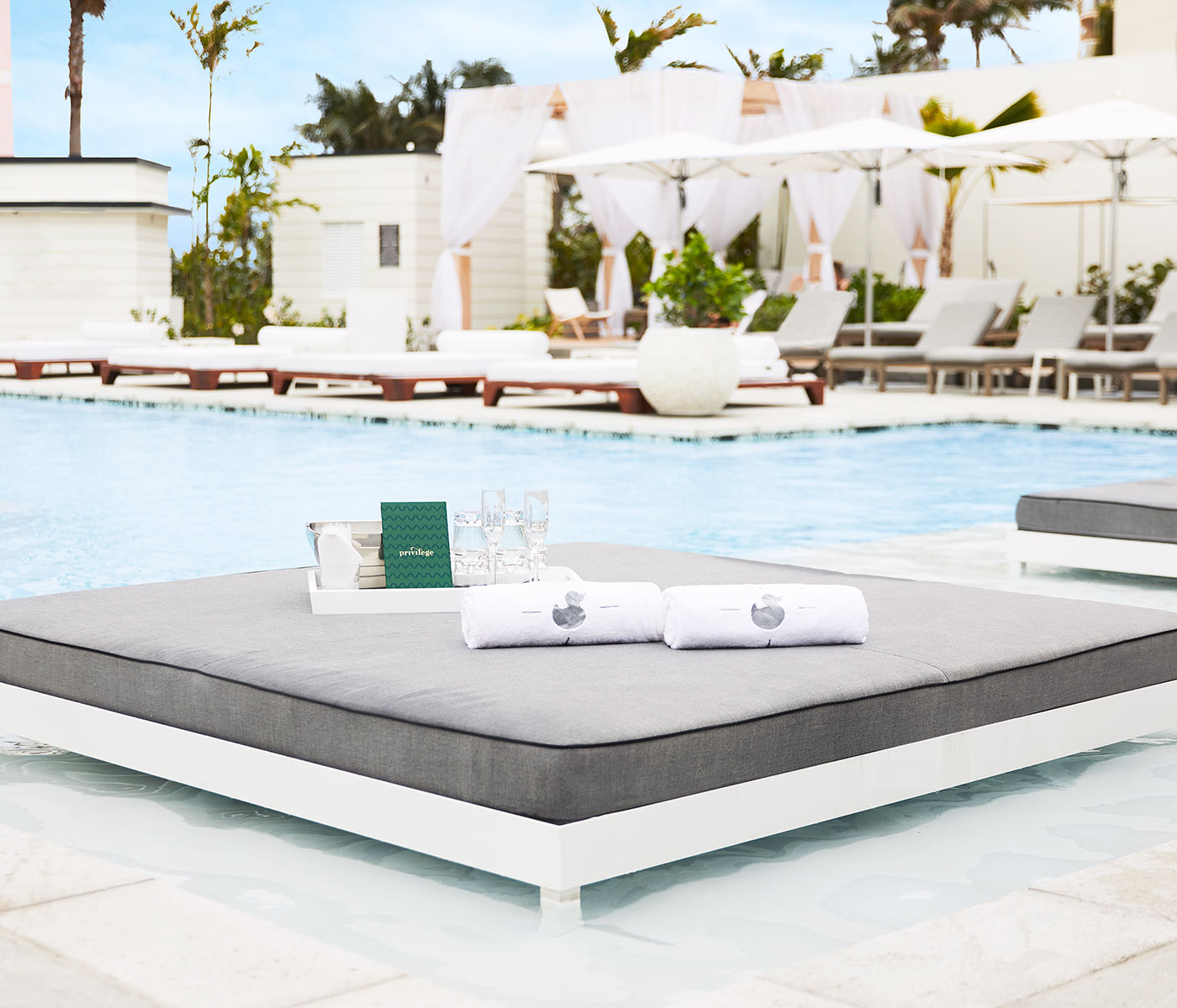 Adults-Only Cabana Pool & DayClub | Privilege Pool SLS Baha Mar