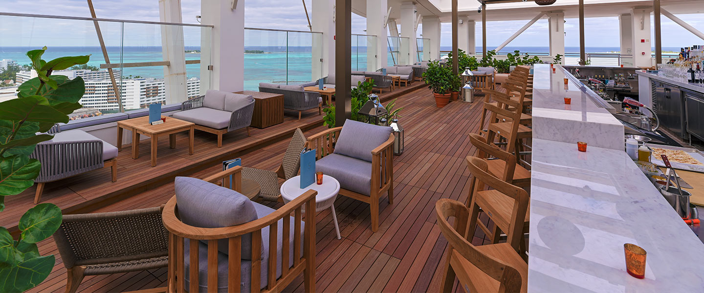 Skybar Rooftop Lounge | Cocktails & Views | SLS Baha Mar
